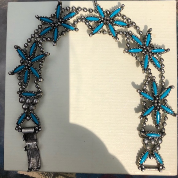 Vintage | Jewelry | Vintage Turquoise Star Bracelet In Excellent Shape ...
